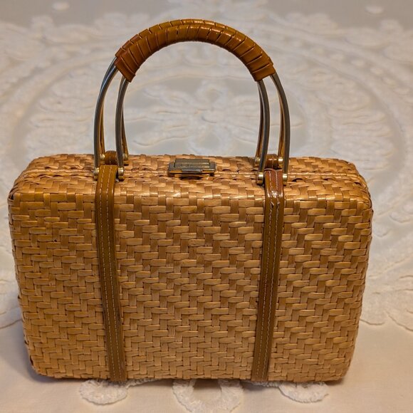 Rodo | Bags | Vintage Rodo Italy 96s Purse Straw Wicker Handbag Clutch ...
